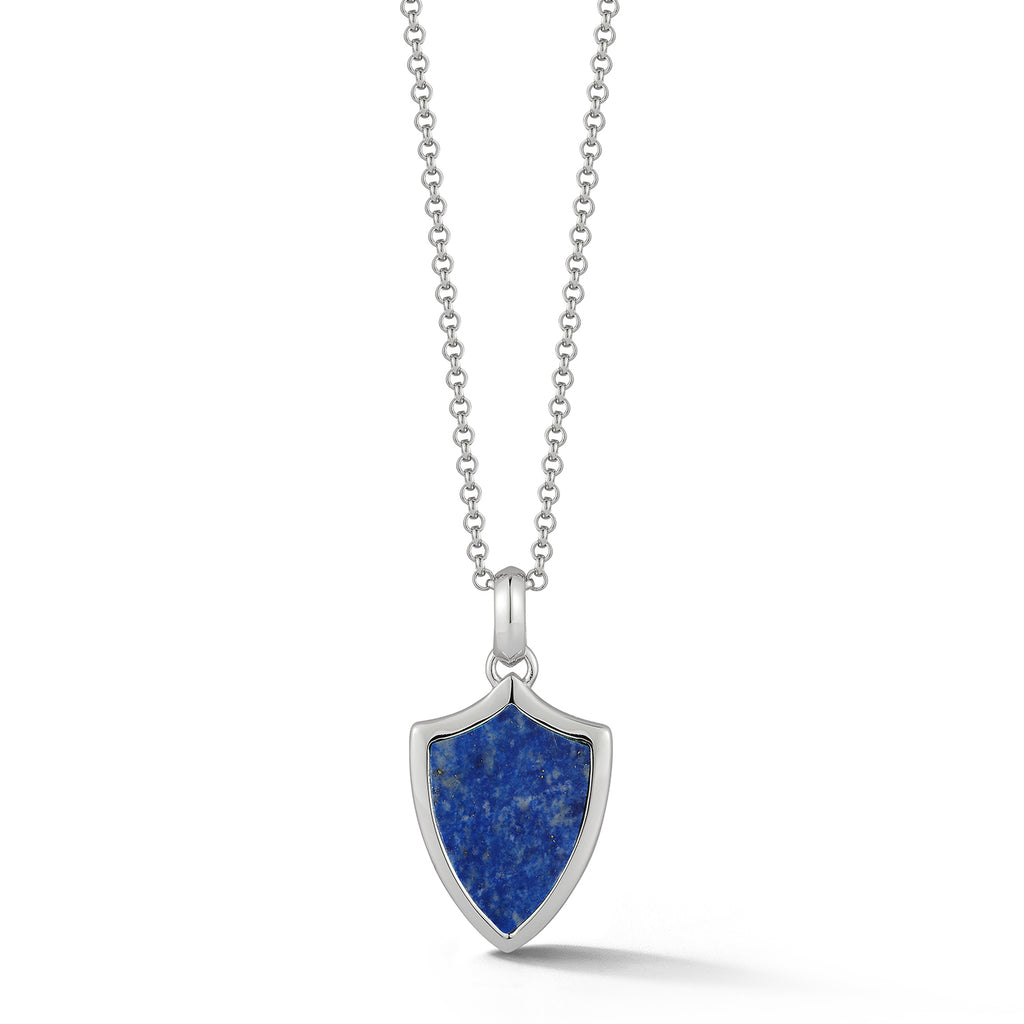 Lapis Shield Necklace – MATEO